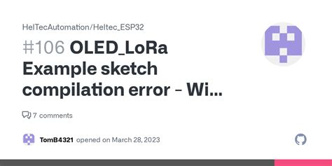oled lora example sketch compilation error wifi lora 32 v3 · issue