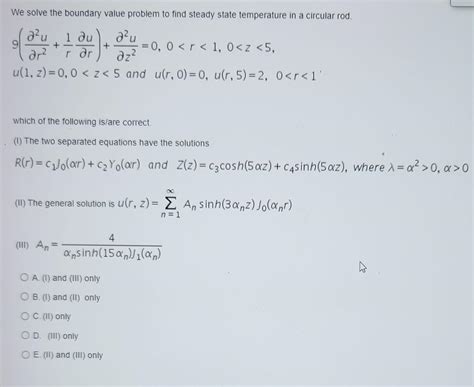 Solved We Solve The Boundary Value Problem To Find Steady