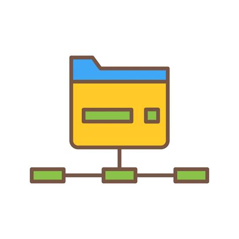 Network Folder Vector Icon 24429227 Vector Art At Vecteezy