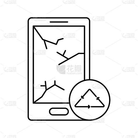 垃圾和回收移动图标向量