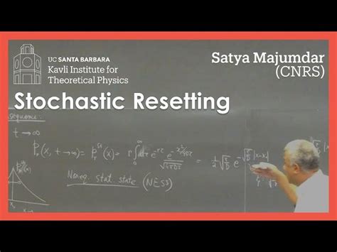 Free Video Stochastic Resetting Kitp Blackboard Talk By Satya