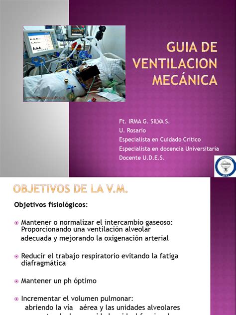 Ventilacion Mecánica Udes Pdf Sistema Respiratorio Respiración
