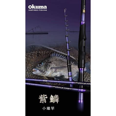 【海岸釣具】★免運再送白鯨竿油2罐★寶熊 Okuma 紫鱗 小繼竿 海釣場 近海船磯 筏釣 雙定位270315360 蝦皮購物