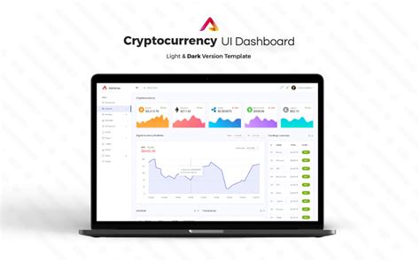 Cryptocurrency Admin Dashboard UI Elements TemplateMonster
