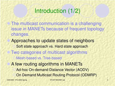 Ppt A Multicast Routing Algorithm Using Movement Prediction For Mobile Ad Hoc Networks