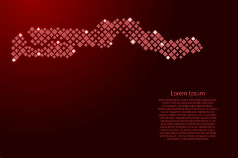 다양한 크기의 붉은 패턴 마름모와 빛나는 공간 별 그리드에서 감비아지도 벡터 그림입니다 0명에 대한 스톡 벡터 아트 및 기타 이미지 0명 감비아 개념 Istock