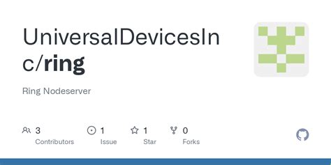 GitHub UniversalDevicesInc Ring Ring Nodeserver For Pg