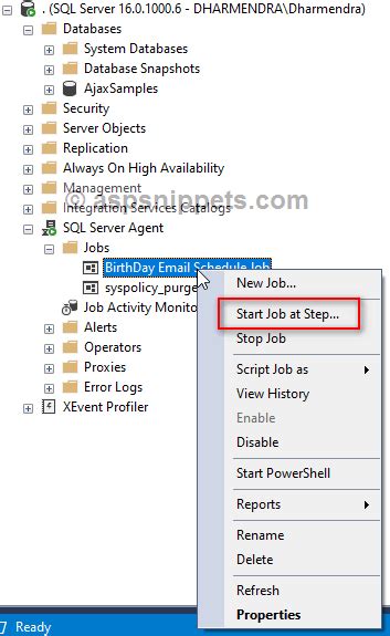 Automated Email Notifications Using Sql Server Job Schedular