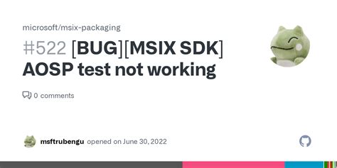 BUG MSIX SDK AOSP Test Not Working Issue Microsoft Msix Packaging GitHub