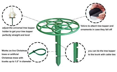 Szkerui Christmas Tree Topper Holder Planar Holiday