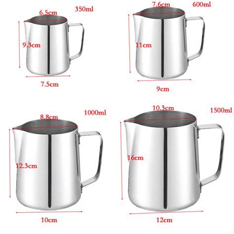 Badu Bg Кана за разпенване на мляко от неръждаема стомана Плътно кафе Чаши за разпенване на