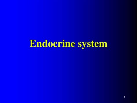 SOLUTION Endocrine System Studypool