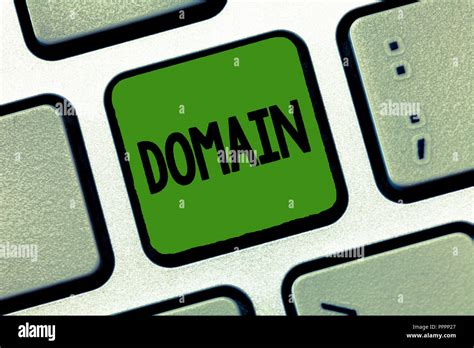word writing text domain business concept for distinct subset of
