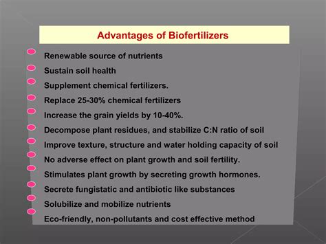 Biofertilizer Technology Ppt Ppt Agriculture Industries