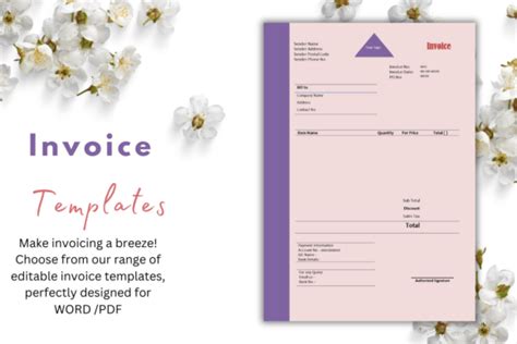 Efficient PDF Invoice Template Graphic By KOZAGO Creative Fabrica
