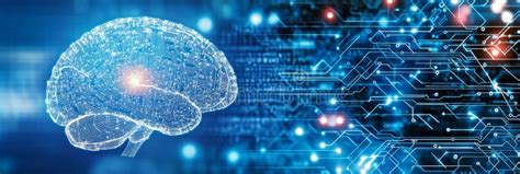 Digital Brain Artificial Intelligence Machine Learning And Neural Networks Concept Stock