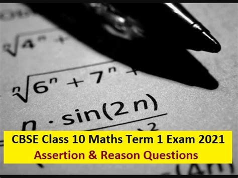 cbse class 10 maths term 1 exam 2021 22 practice important assertion
