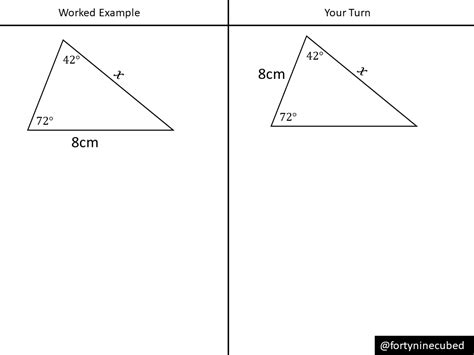 Sine Rule Finding Missing Sides Variation Theory