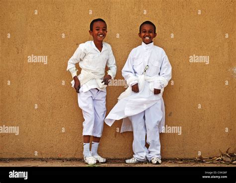 Eritrea Asmara Portrait Of Two Happy African Babe Babes In White Traditional Clothing Dancing