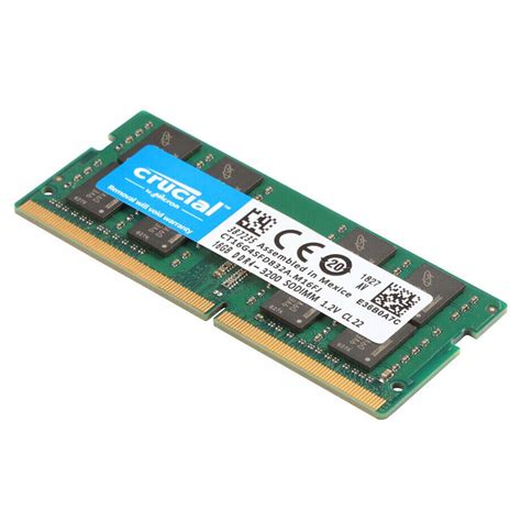 Crucial Ddr4 16gb 2x 3200 Pc4 25600 Laptop Sodimm Non Ecc 260 Pin
