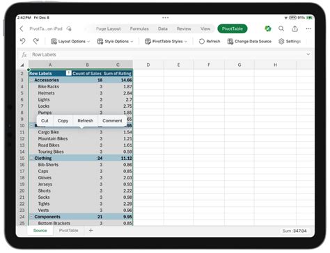 Introducing Pivottables On Ipad Microsoft Community Hub