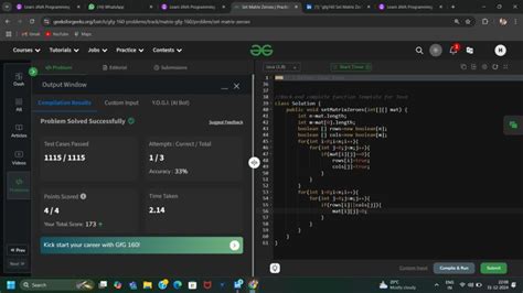 keeplearning codingjourney geeksforgeeks 160daysofcode