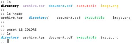 Bash Set Colored Stats Ignores LS COLORS Unix Linux Stack Exchange