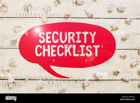 Conceptual Caption Security Checklistprotection Of Data And System Guide On Internet Theft Word