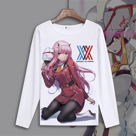 New Anime Darling In The Franxx Shirt Zero Two T Shirts Cosplay Long