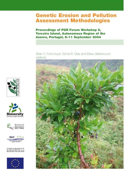 pdf genetic erosion and pollution assessment methodologies · Åsmund