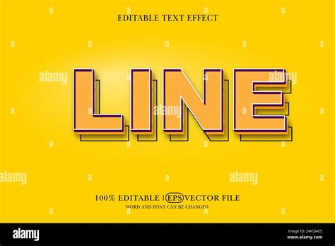 line title background editable text effect 3d text template stock vector image and art alamy
