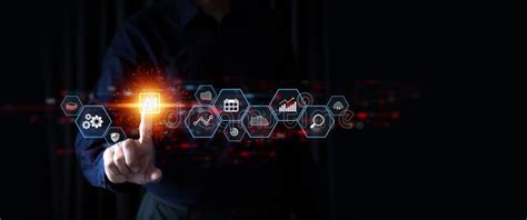 Ai Generative Learning Or Artificial Intelligence Brain System For Global Cyber Digital