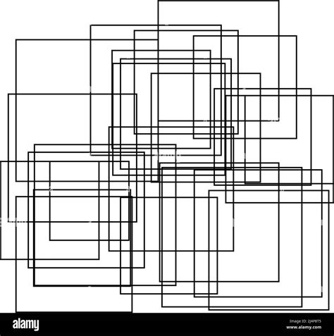 Random Rectangles Structure Vector Composition Pattern Stock Vector Illustration Clip Art