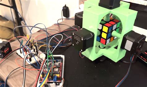 Arduino Controlled Robot Solves Rubiks Cubes In A Couple Seconds Arduino Blog