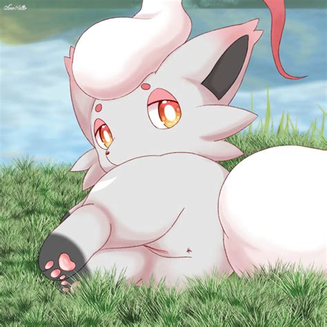 Rule 34 1 1 Aleuoliver Anus Female Feral Genitals Hi Res Hisuian Form Hisuian Zorua Looking At