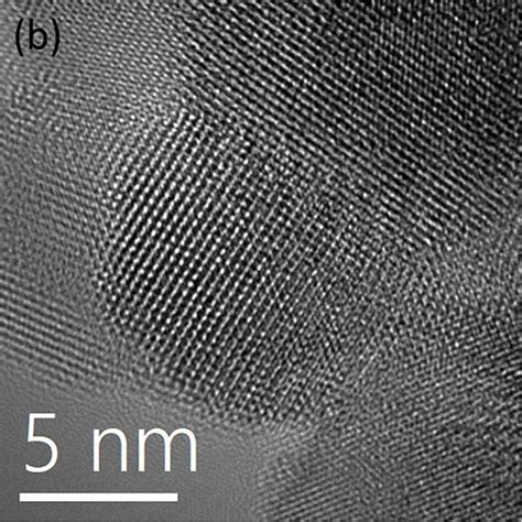 A Low Resolution Tem Image B High Resolution Tem Hrtem Image And C