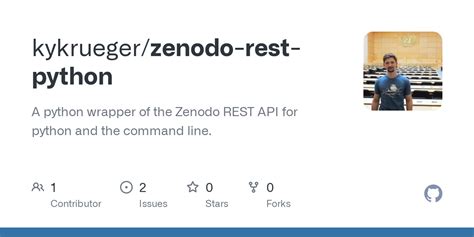 Github Kykruegerzenodo Rest Python A Python Wrapper Of The Zenodo