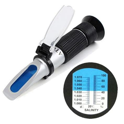 Refractometer Handheld Optical Salinity Meter 0 100 Mariculture Food