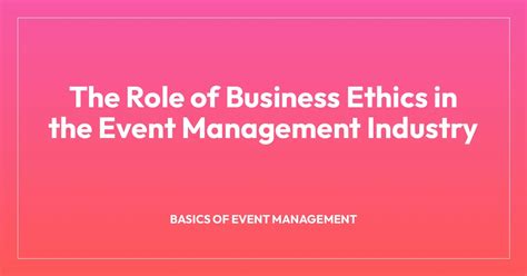 Basics Of Event Management • Event Management Evm Institute