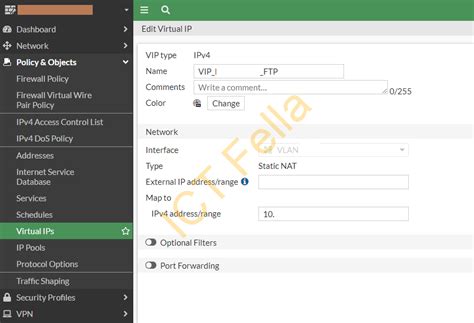 How To Configure Filezilla Ftp Server With Fortigate Firewall Ict Fella