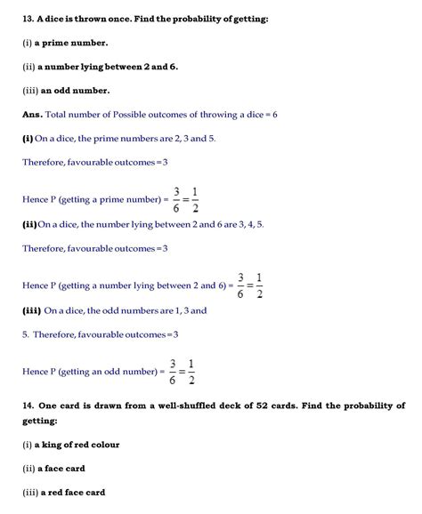 Ch 15 Probability Page Wise NCERT Solution 15 1