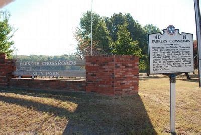 Parkers Crossroads Historical Marker