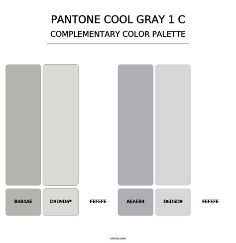 Pantone Cool Gray C Color Palettes Colorxs Com