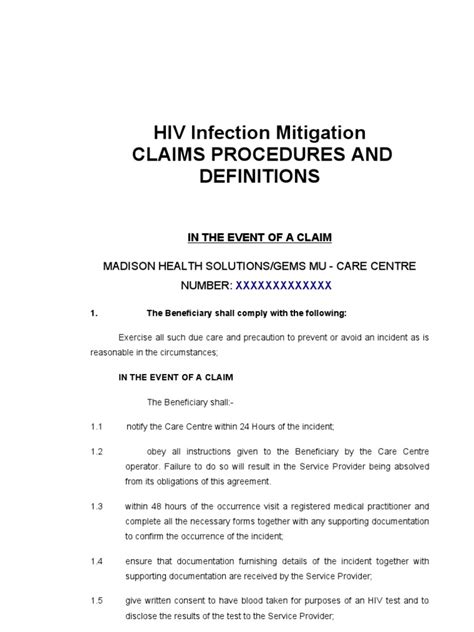 Pdf Hiv Infection Mitigation Procedure Dokumen Tips