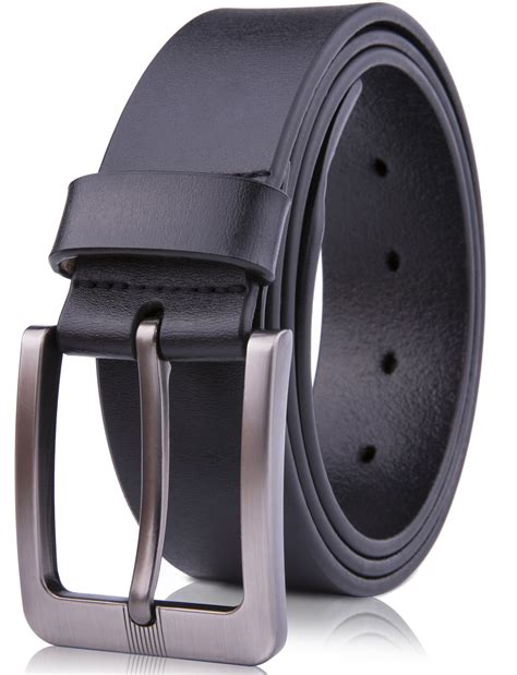Dickies Work Belt For Men Leather With Double Prong Buckle For Jeans