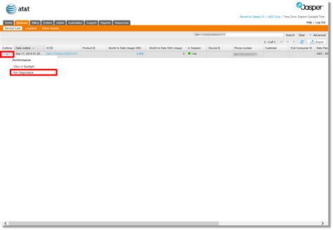 Running Diagnostics On A Sim Using The Att Control Center Web Portal
