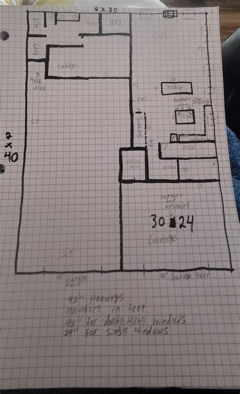 House Blueprints On Graph Paper