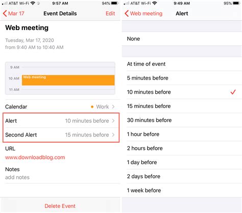 How To Customize Calendar Notifications On Iphone Ipad And Mac