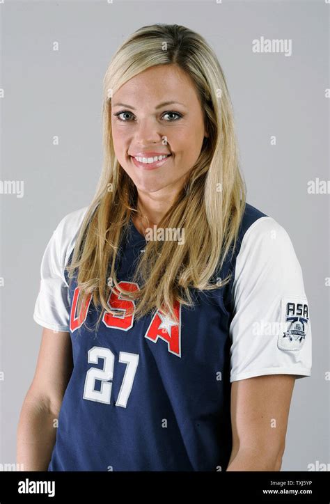 Softball Layer Jennie Finch Poses For A Portrait At The 2008 Us
