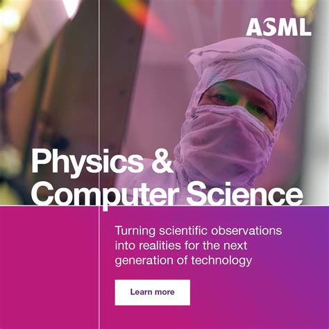 Asml On Linkedin Technical Field Computer Science And Physics
